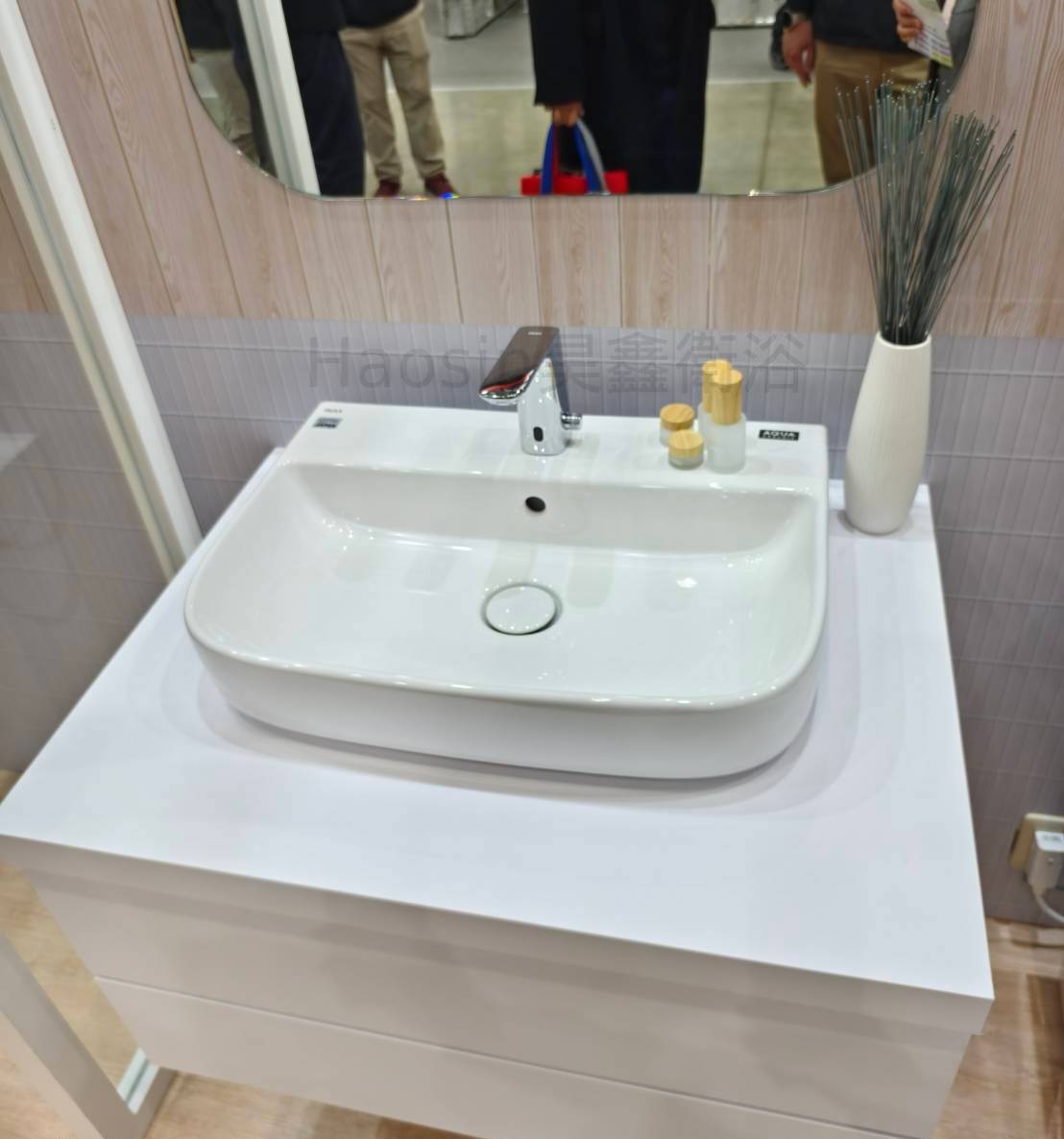 日本INAX台上型臉盆 AL-632VFC-TW/BW1-57cm(牌價6800元) – 昊鑫衛浴