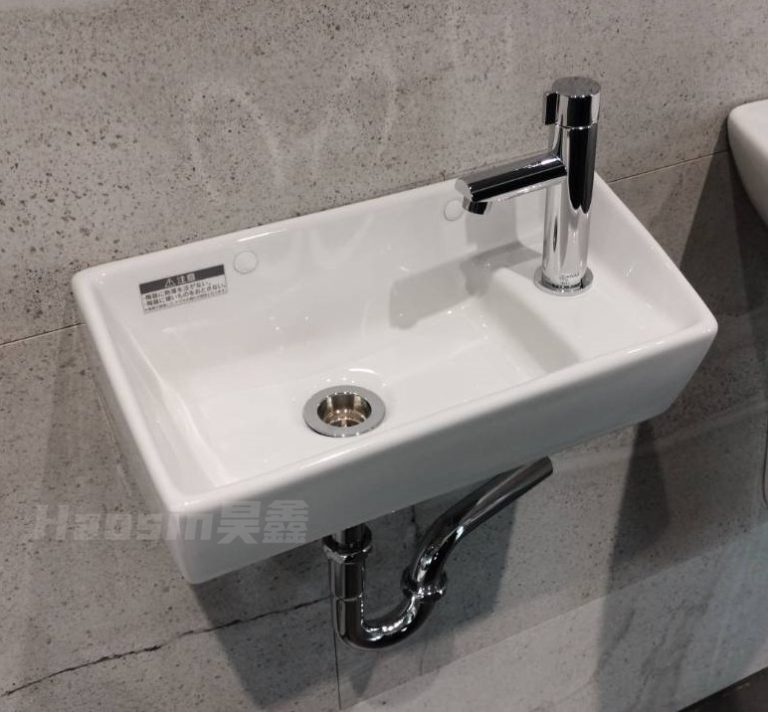 日本INAX 壁掛臉盆(僅能搭配單冷水龍頭)YL-A35HC-36CM(牌價20500元) – 昊鑫衛浴